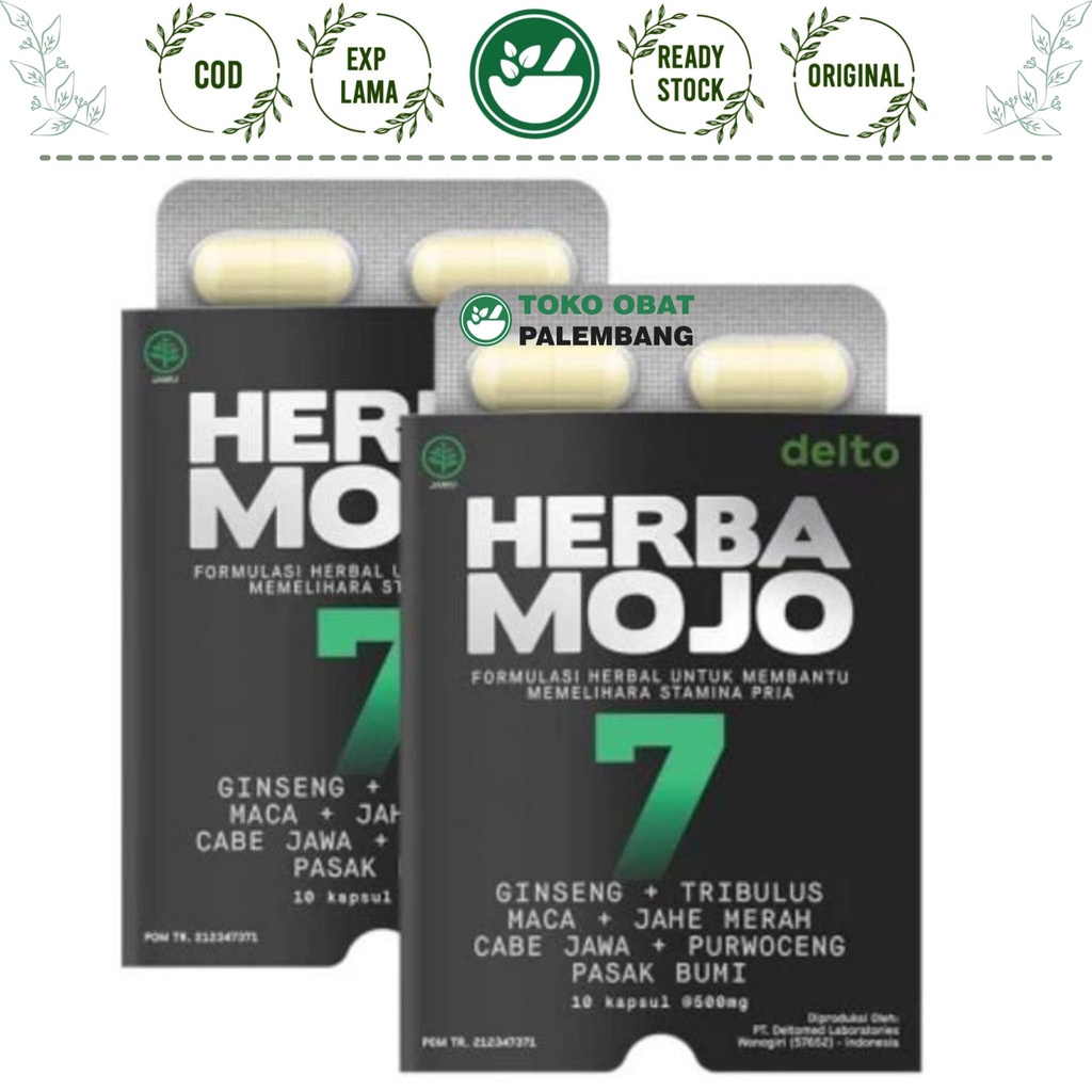 Jual HERBAMOJO 10 KAPSUL DELTO HERBA MOJO 7 HERBAL STAMINA PRIA ...