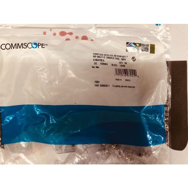 Jual AMP Commscope Connector RJ45 Cat5 RJ-45 Cat.5e Original | Shopee ...
