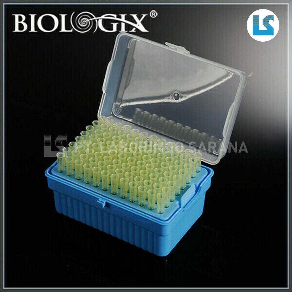 Jual Pipet Tips Yellow 200ul Sterile Rack Pack (1 Rack) Biologix ...