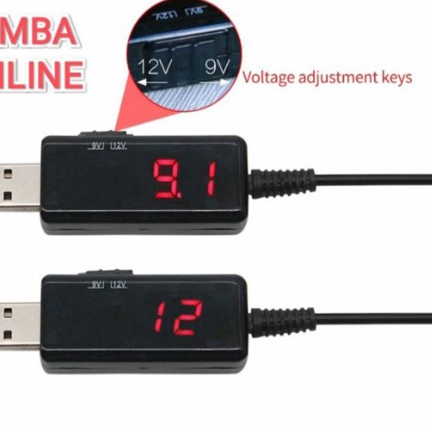 Jual Kabel Converter Usb Boost 5v Ke 9v 12v Adjustable Dengan Display ...