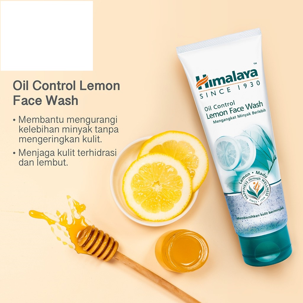 Jual Himalaya Oil Control Lemon Face Wash 100ml (Cuci Muka Himalaya ...