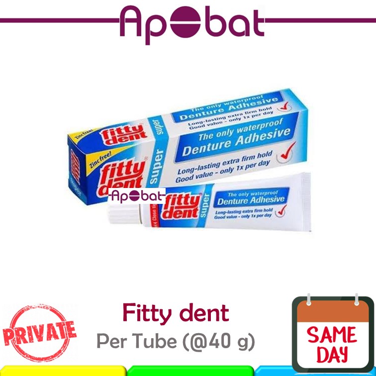 Jual - ApObat - Fittydent BESAR 40 gr Lem Gigi Plasu Denture Adhesive ...