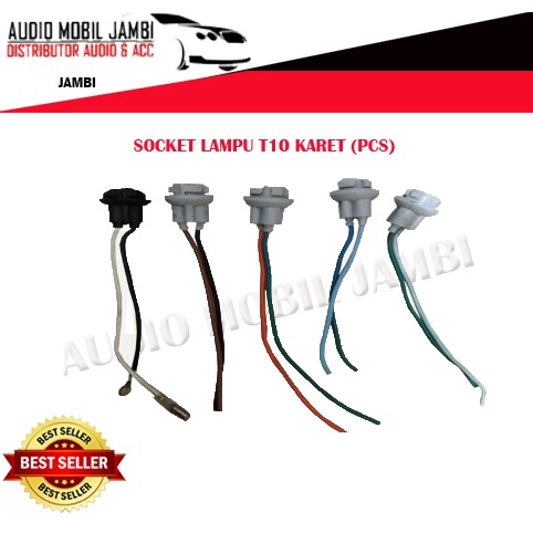 Jual SOCKET LAMPU T10 KARET (PCS) | Shopee Indonesia