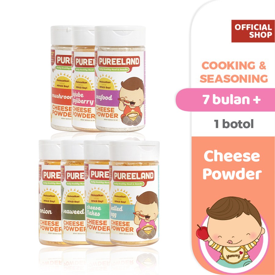 Jual Pureeland MPASI Cheese Powder / Keju Bubuk MPASI / Penyedap Alami ...