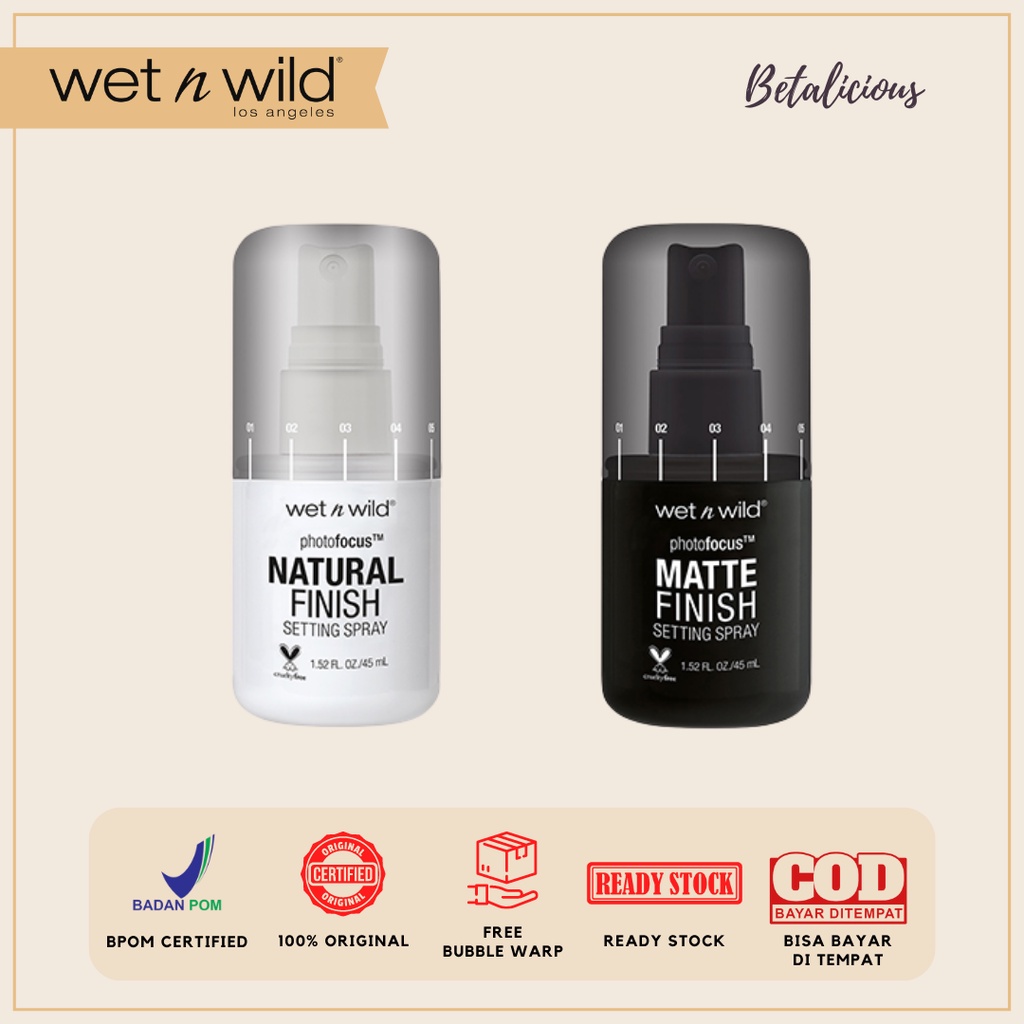 Jual WET N WILD SETTING SPRAY MATTE FINISH | NATURAL FINISH | Shopee ...
