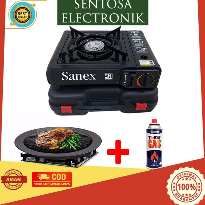 Jual Paket Barbeque/BBQ Set Kompor Portable SANEX + ULTRA GRILL ...