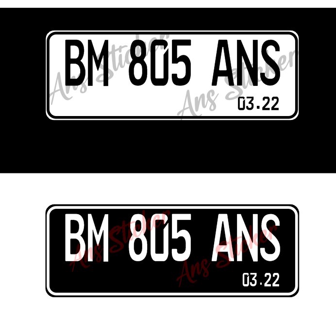 Jual Cutting Stiker Plat Nomor Model Baru Untuk Motor | Shopee Indonesia
