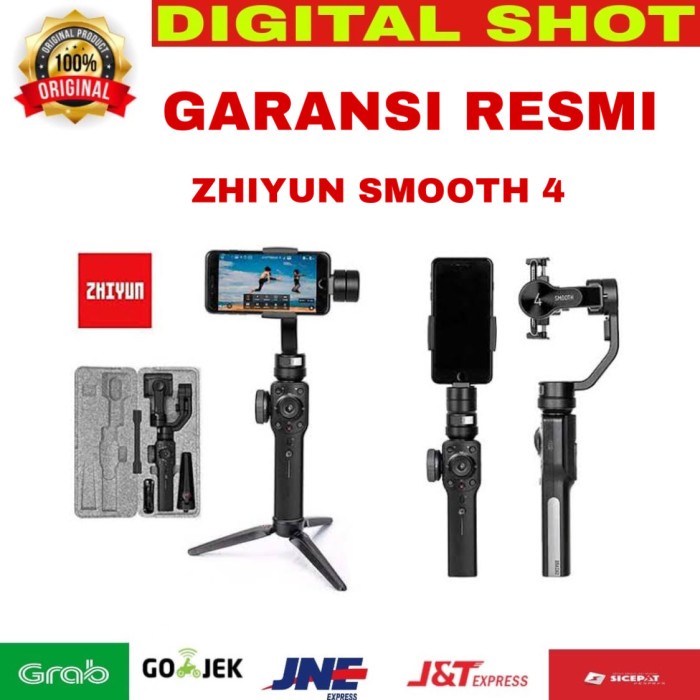 Jual Sta Zhiyun Smooth 4 3-Axis Gimbal Stabilizer Smarphone With Tripod Resmi | Shopee Indonesia