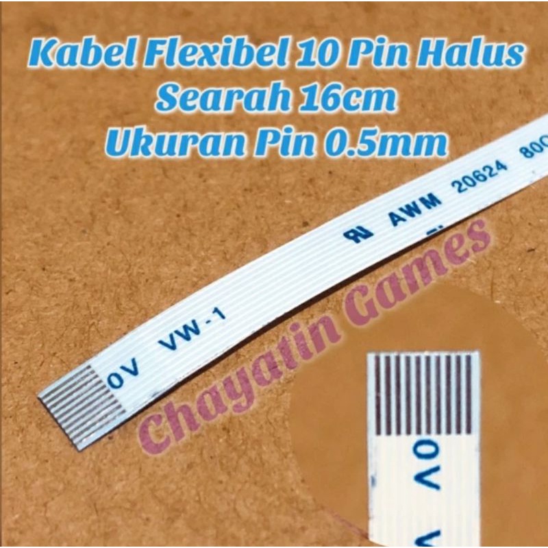 Jual Kabel Flexibel 10 Pin Halus Searah / 2 Arah 16 Cm - Ukuran Pin 0 ...