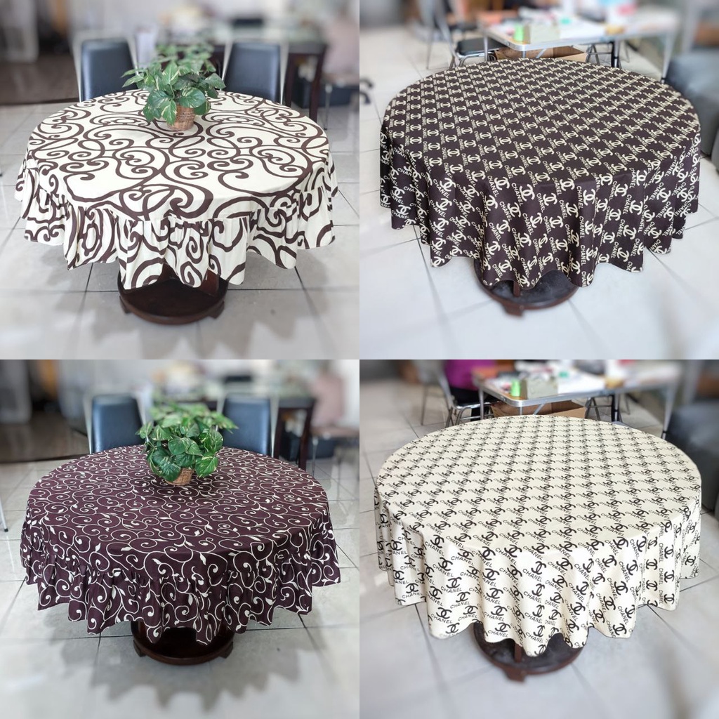 Jual Taplak bundar / bulat meja makan besar 4 kursi / meja cafe dari ...