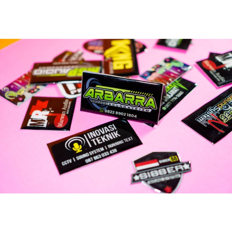 Jual EMBLEM/LABEL SOUND SYSTEM CUSTOM | Shopee Indonesia