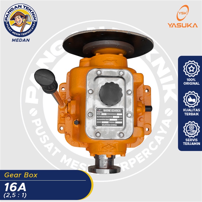 Jual GEARBOX KAPAL YASUKA | 16A RASIO 2,5 : 1| MARINE GEARBOX | Shopee ...