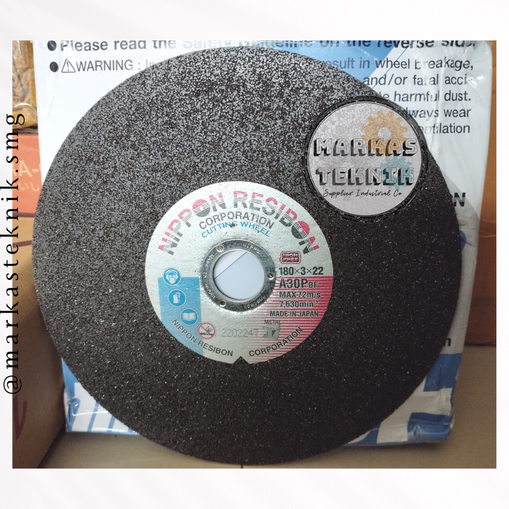 Jual NIPPON RESIBON Batu Gerinda Potong 7" x 3 MM (180x3x22MM) | Shopee ...