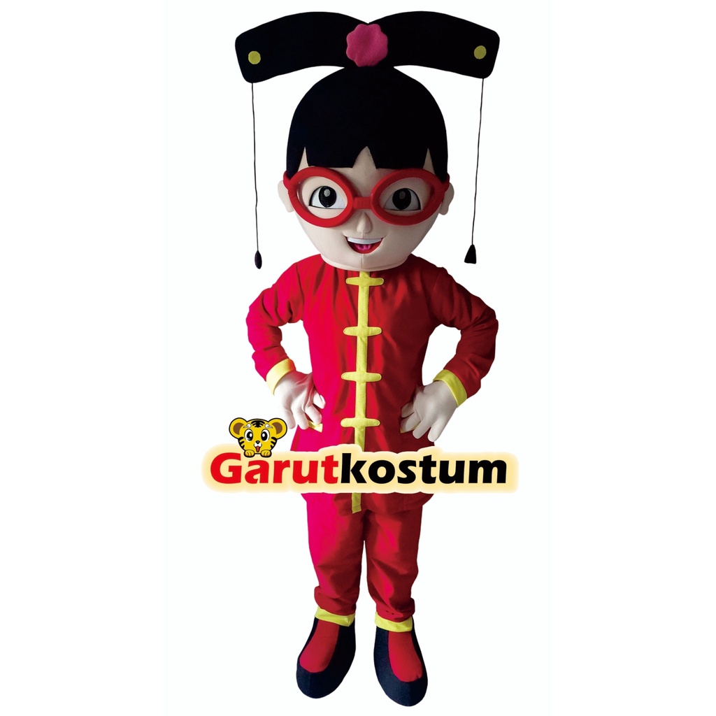 Jual Kostum maskot badut meymey merah cantik setelan dewasa lucu ...
