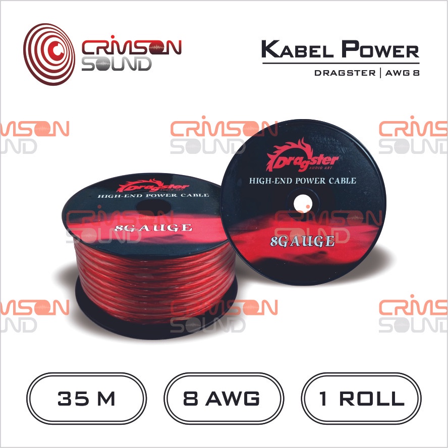 Jual Kabel 8 AWG MEREK DRAGSTER 40YARD PER ROLL | Shopee Indonesia