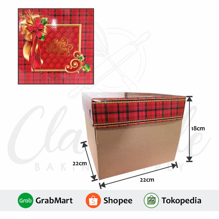 Jual Box Natal Izora 1 (22cm x 22cm x 18cm) | Shopee Indonesia