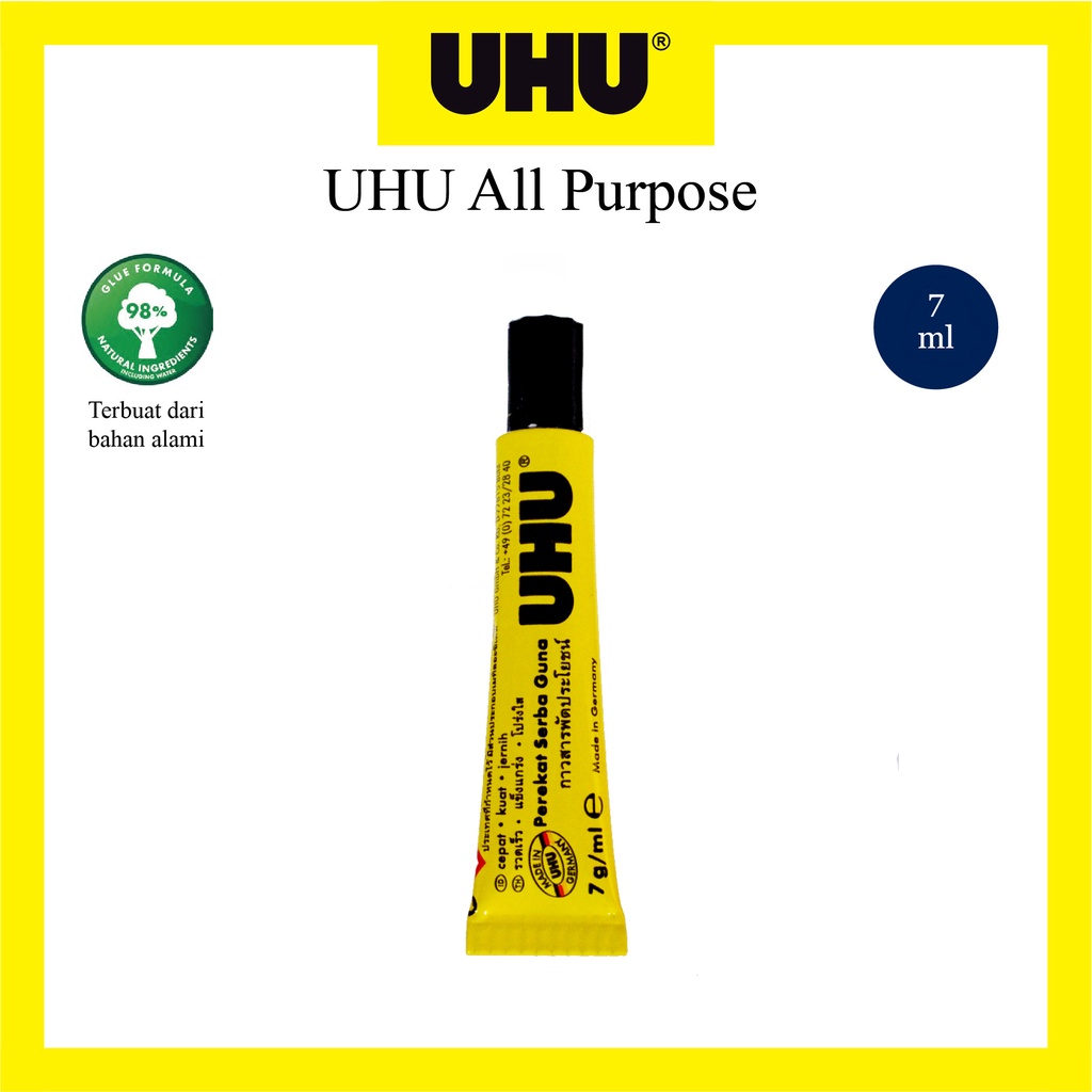 Jual Lem UHU All Purpose Cair 7 ML / Adhesive Original Made In Germany ...