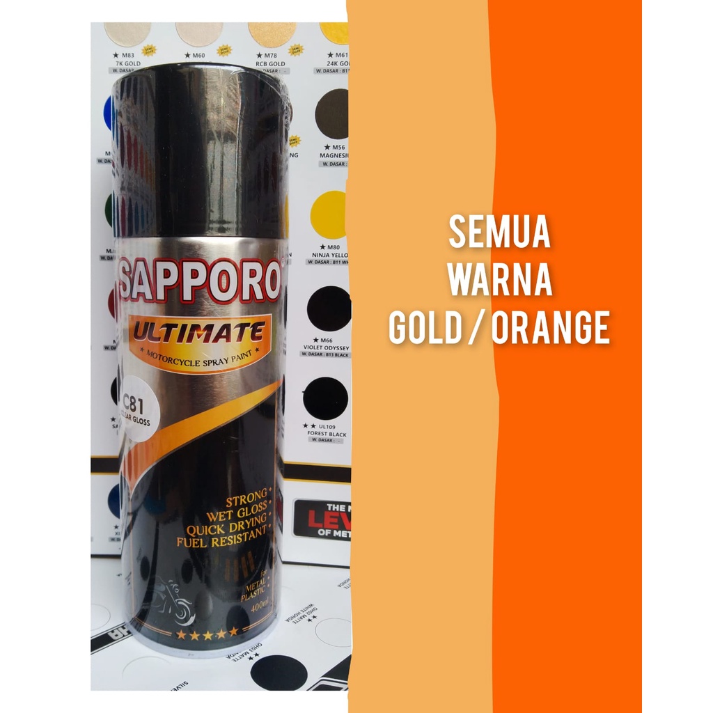Jual pilok pilox cat semprot cat spray sapporo ultimate 400ml varian ...