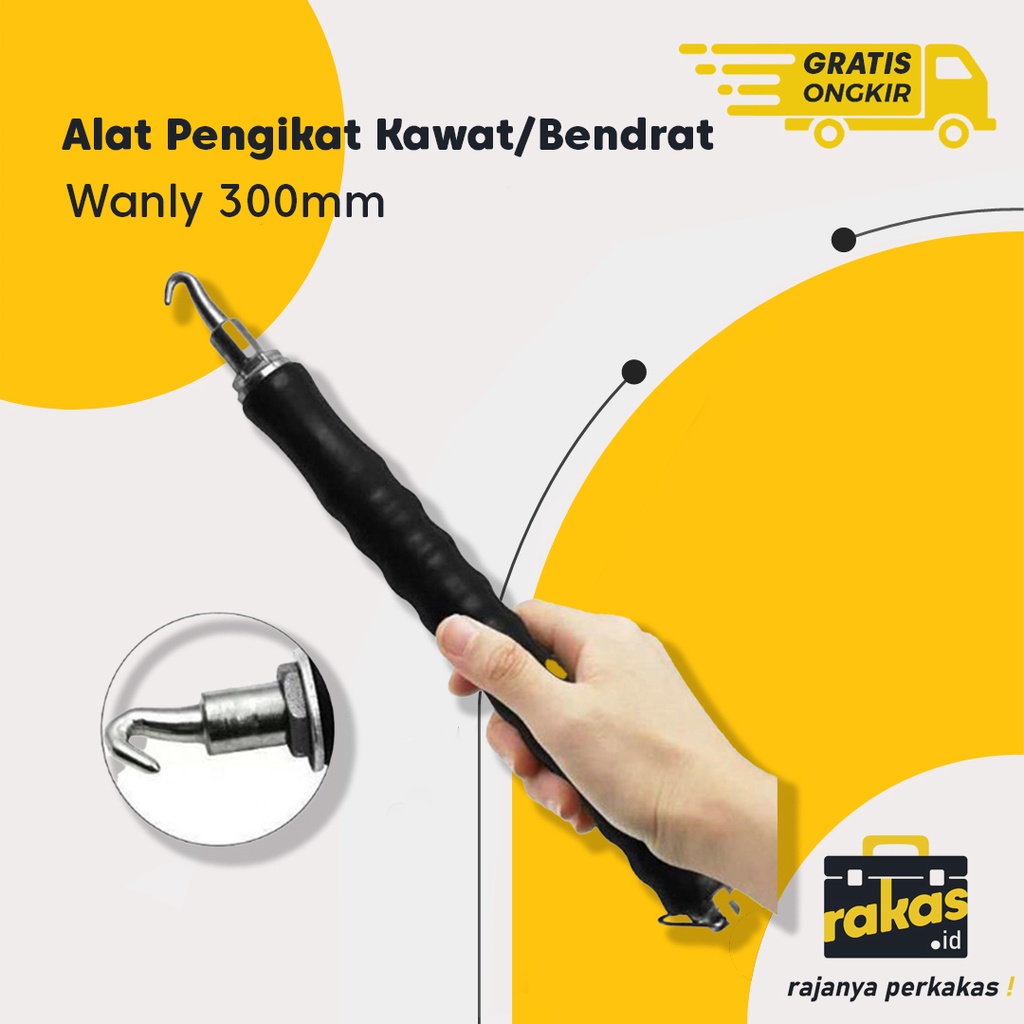 Jual Alat Pengikat Kawat Beton / Bendrat Wanly 300mm | Shopee Indonesia