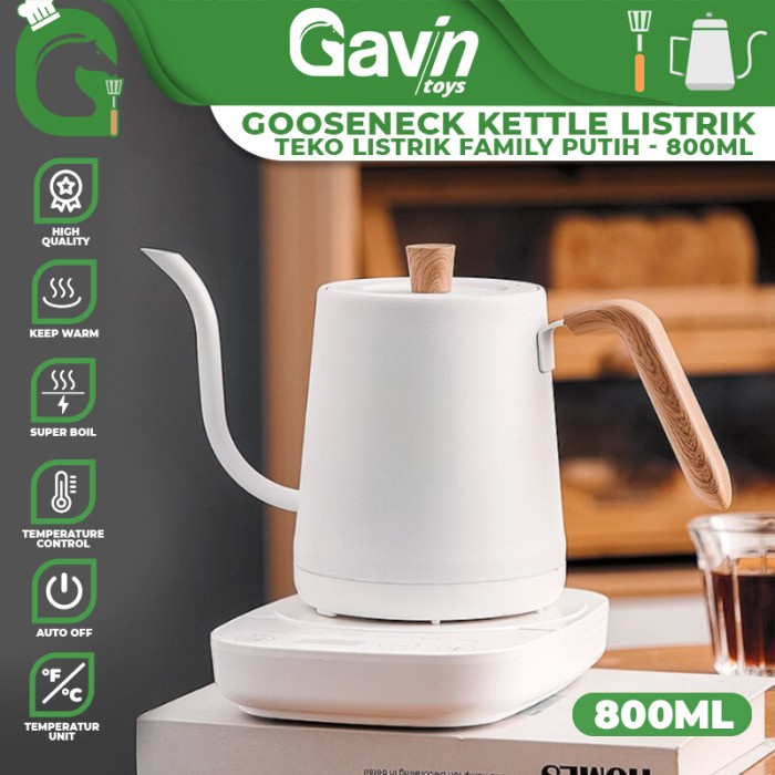 Jual Teko Listrik - Gooseneck Kettle Electric - Teko Leher Angsa Keep ...