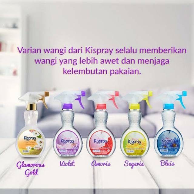 Jual Kispray Pewangi Pakaian Botol/Refill 300ml/318ml | Shopee Indonesia