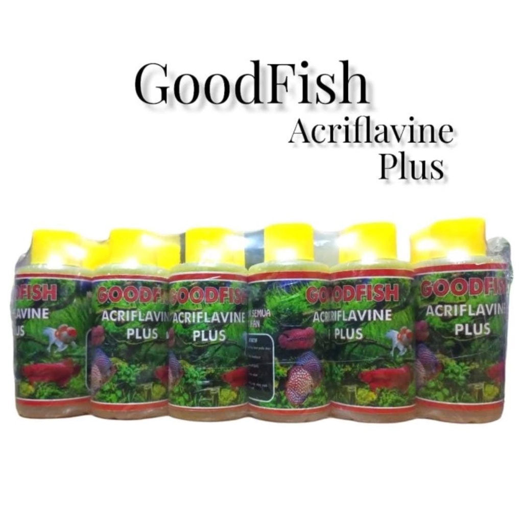 Jual GOODFISH 1 LUSIN ACRIFLAVINE PLUS 100 ML obat karantina / jamur OBAT KUNING IKAN | Shopee ...