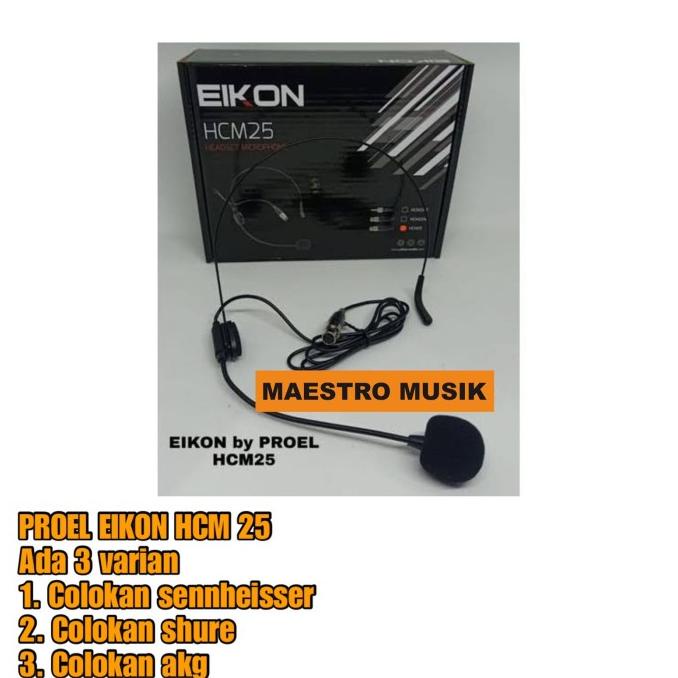Jual Proel Hcm 25 - Mic Headset Dynamic Ada 3 Varian Colokan | Shopee ...
