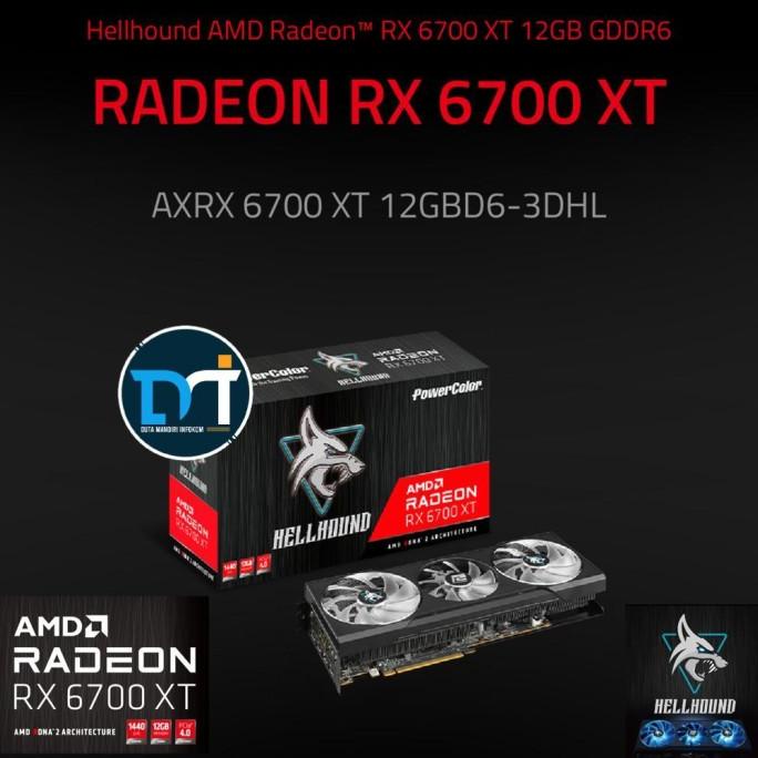 Jual PowerColor Hellhound AMD Radeon RX 6700 XT 12GB GDDR6 - Triple Fan ...