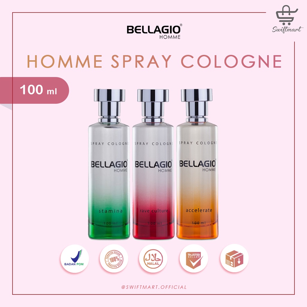 Jual PARFUM BELLAGIO HOMME SPRAY COLOGNE (100 ML) | Shopee Indonesia