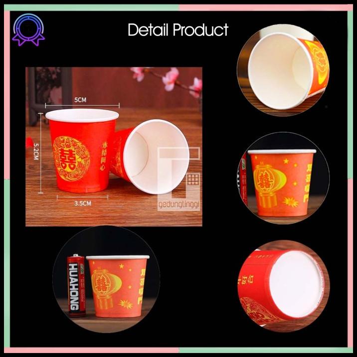 Jual Gelas Cup Kertas Teapai Tea Pai Tepai Sangjit Wedding Sekali Pakai ...