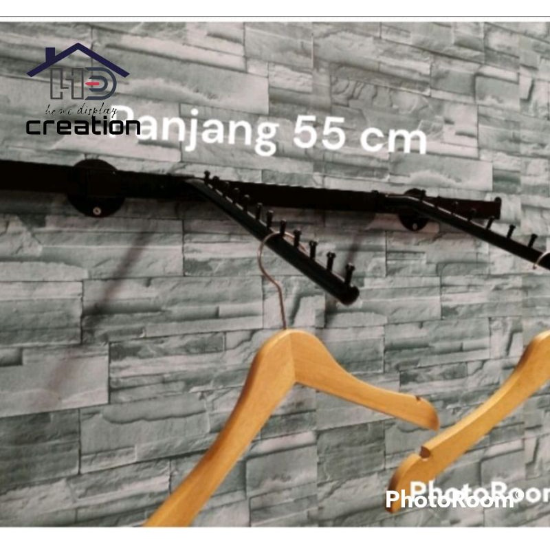Jual HANGER KOTAK (P 55 CM )+ HANGER SULING (2 PCS) | Shopee Indonesia