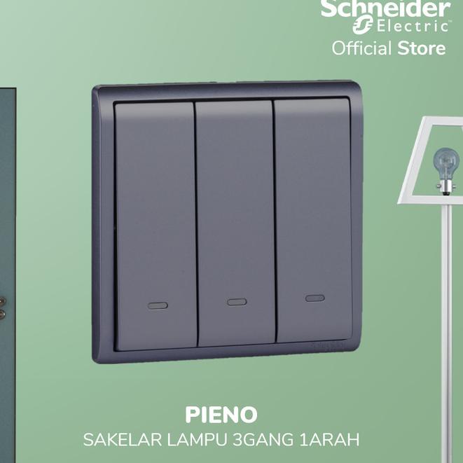 Jual Schneider Electric PIENO Saklar 3 Gang 1 Arah - E8233L1F_LS_G3 ...