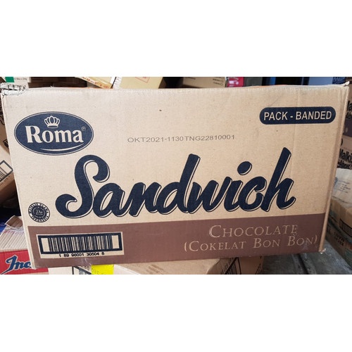 Jual 1 Dus Roma Sandwichi 1 Dus Coklat / Kacang Isi 42 / Sandwich ...