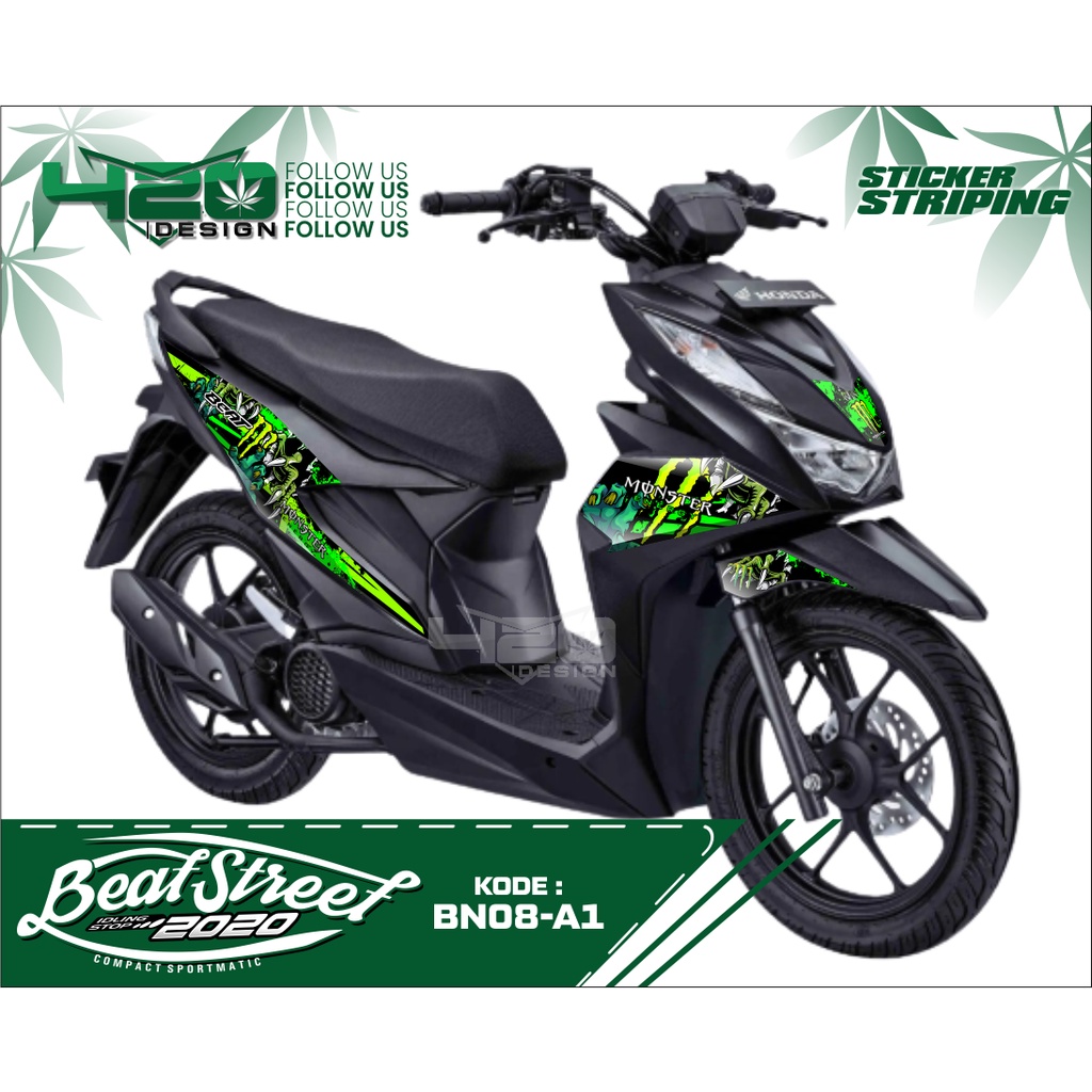 Jual STIKER STRIPING HONDA BEAT 2022 HOLOGRAM - STRIPING LIST STIKER ...