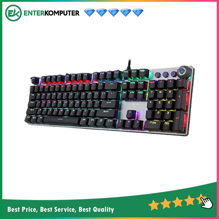 Jual Aula F2058 Multimedia Mechanical Gaming Keyboard | Shopee Indonesia