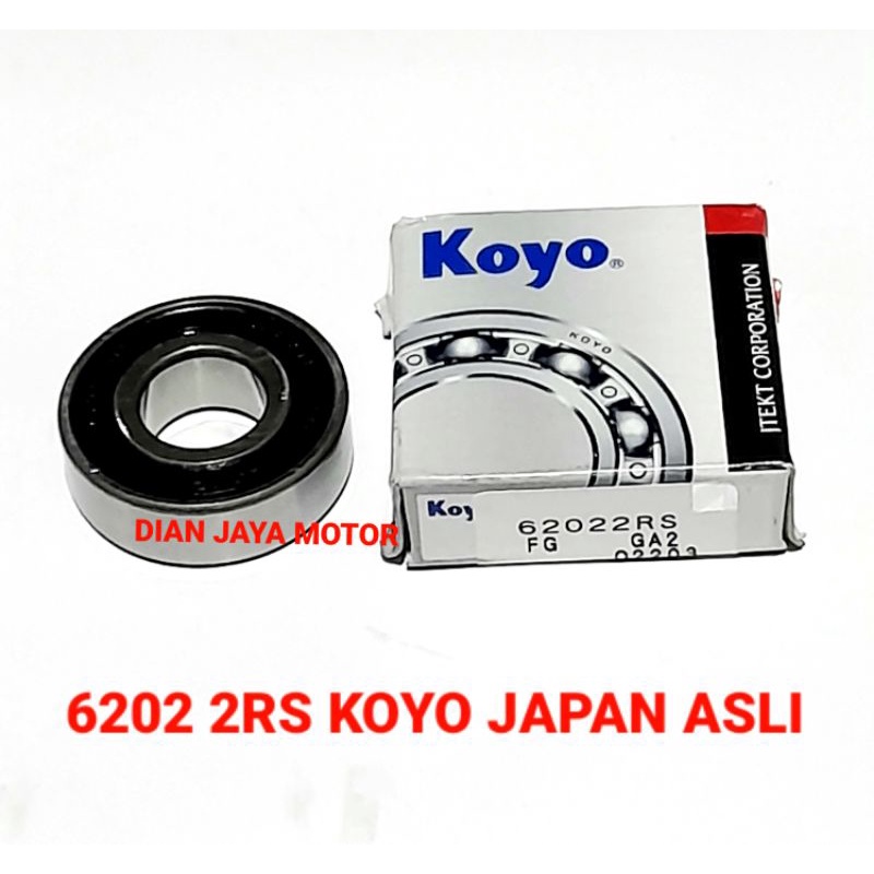 Jual LAHER BEARING BERING RODA 6202 2RS KOYO JAPAN ASLI | Shopee Indonesia