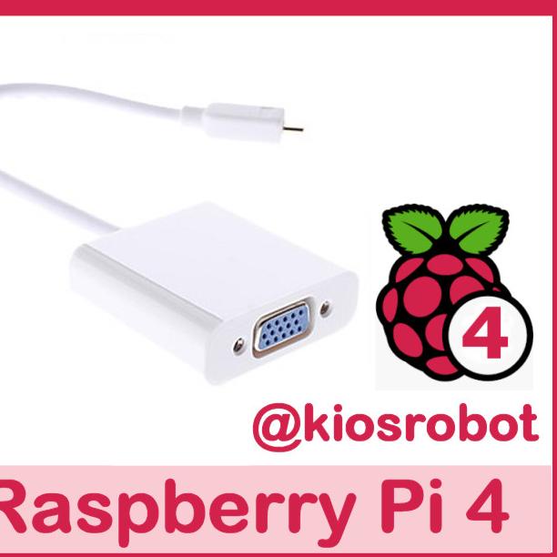 Jual Converter Micro HDMI to VGA Raspberry Pi 4 | Shopee Indonesia