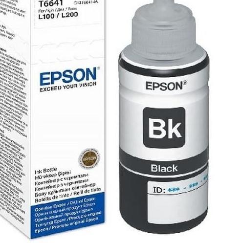 Jual EPSON Tinta Refill T6641 BK | T664 Black Original | Shopee Indonesia