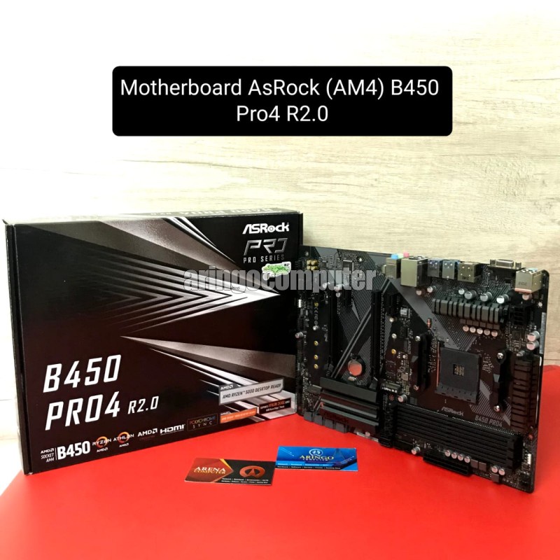 Jual Motherboard AsRock (AM4) B450 Pro4 R2.0 | Shopee Indonesia