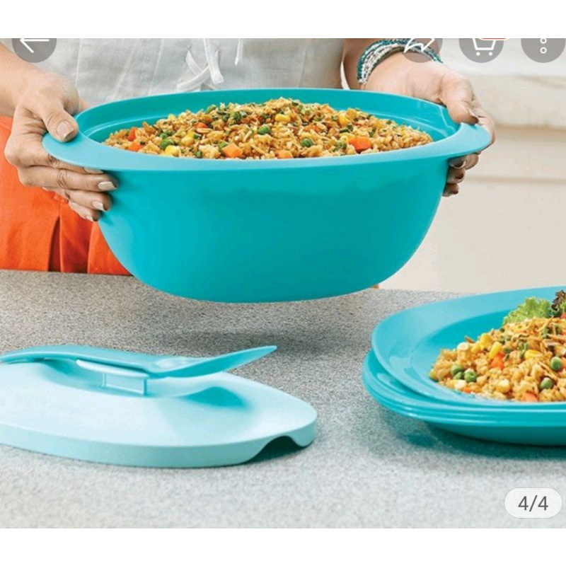 Jual Tupperware blassom Rice server jumbo ukuran 3 ltr | Shopee Indonesia