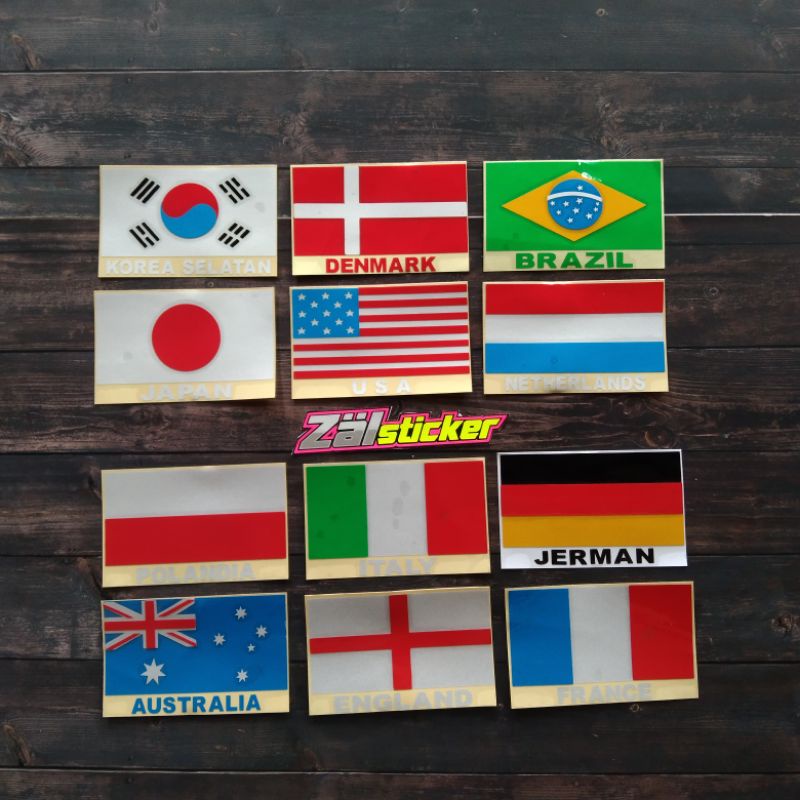 Jual STICKER CUTTING BENDERA-BENDERA NEGARA | Shopee Indonesia