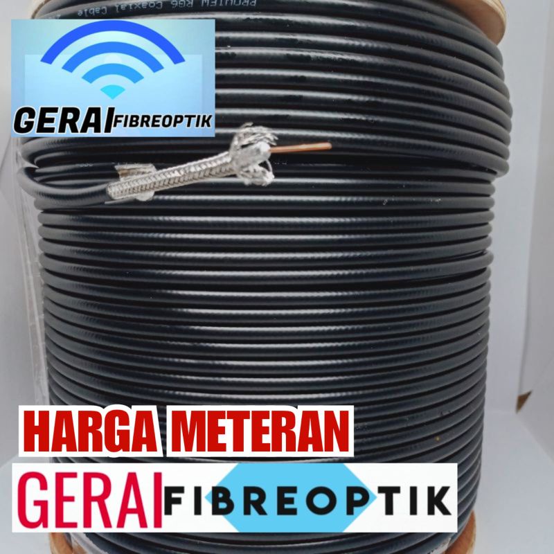 Jual KABEL COAXIAL RG6 / KABEL TV / KABEL PARABOLA PER METER | Shopee Indonesia