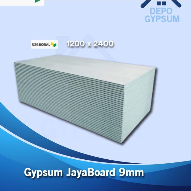 Jual Papan Gypsum Jayaboard 09mm 1200x2400 |Gipsum Jayaboard Tebal 9mm ...