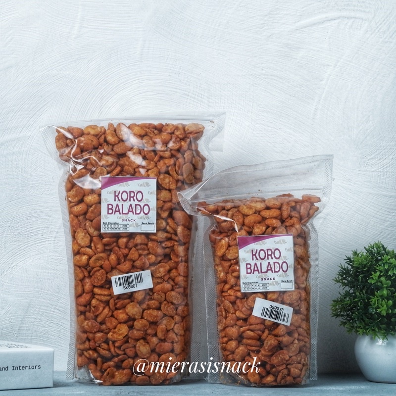 Jual snack kiloan kacang koro balado 250gram | jajanan jadul | makanan ...