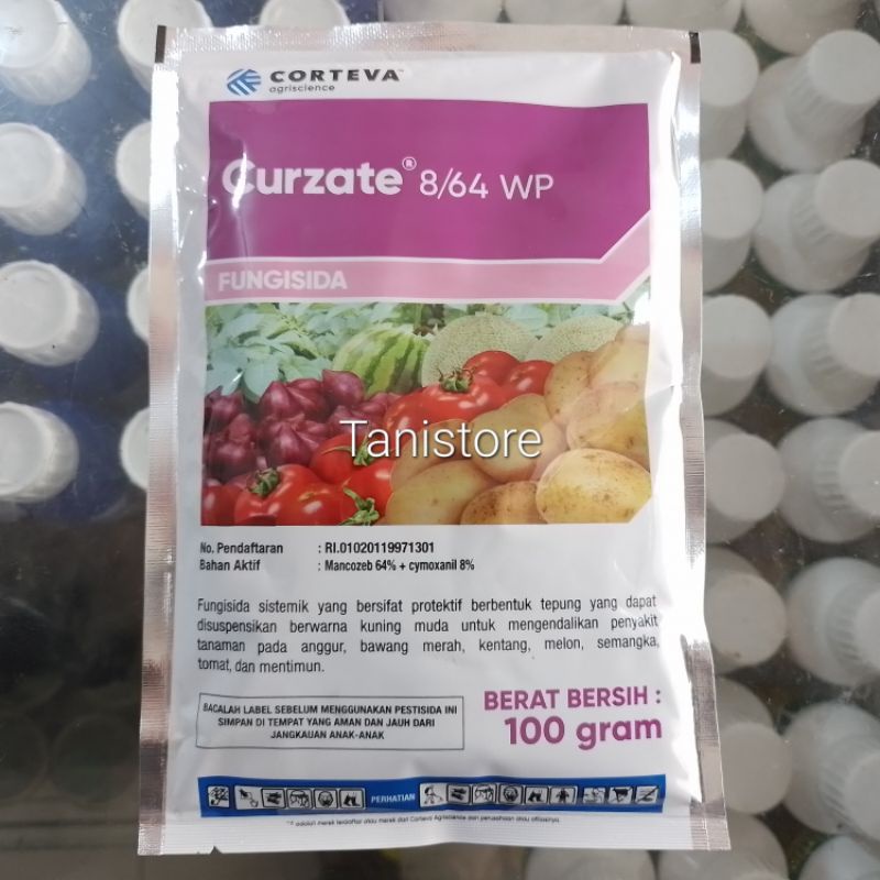 Jual Curzate 8/64 WP isi 100 gr fungisida pengendali bercak daun, busuk daun | Shopee Indonesia