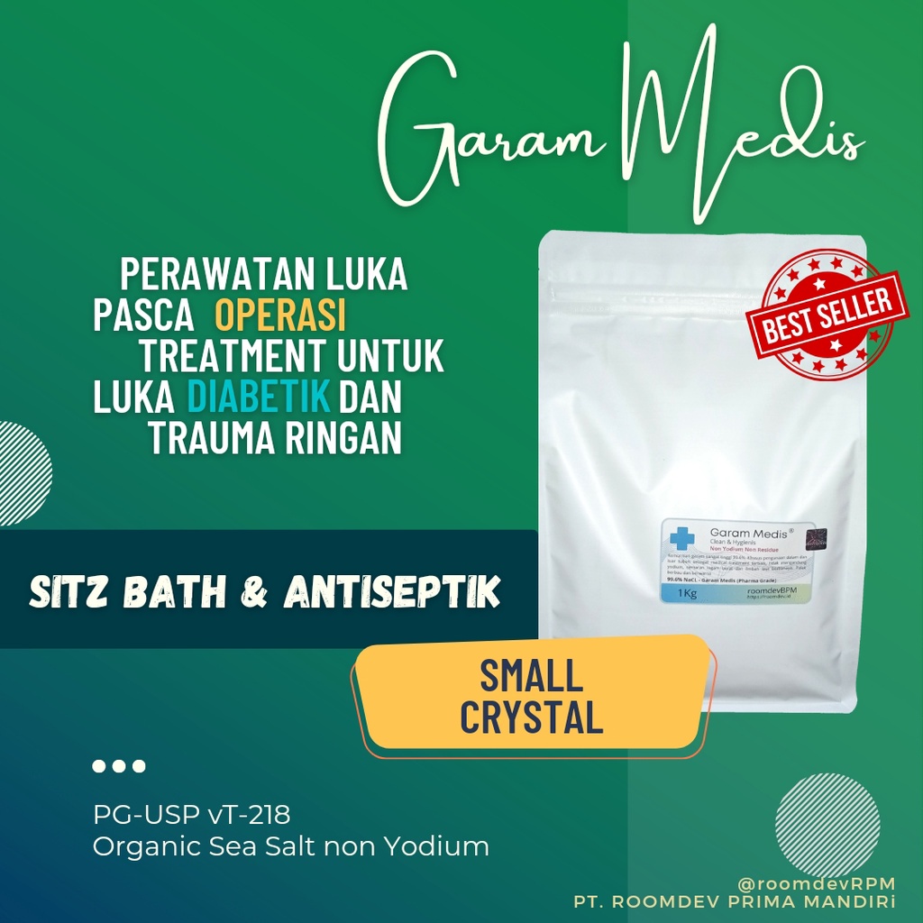Jual NaCL terapi medis Sitz Bath dan Antiseptik luka Diabetik | Shopee ...