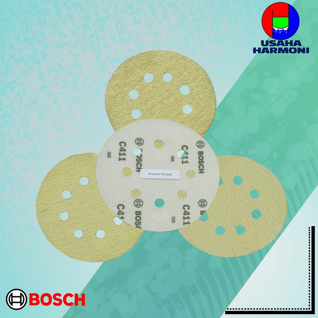 Jual Amplas Tempel Bosch | Ukuran : 5 inch | Shopee Indonesia