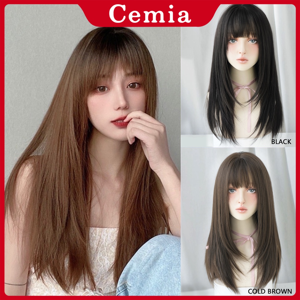 Jual Cemia FULL WIG KOREAN LAYER BLOW WIG RAMBUT PALSU WANITA RSW DAILY ...