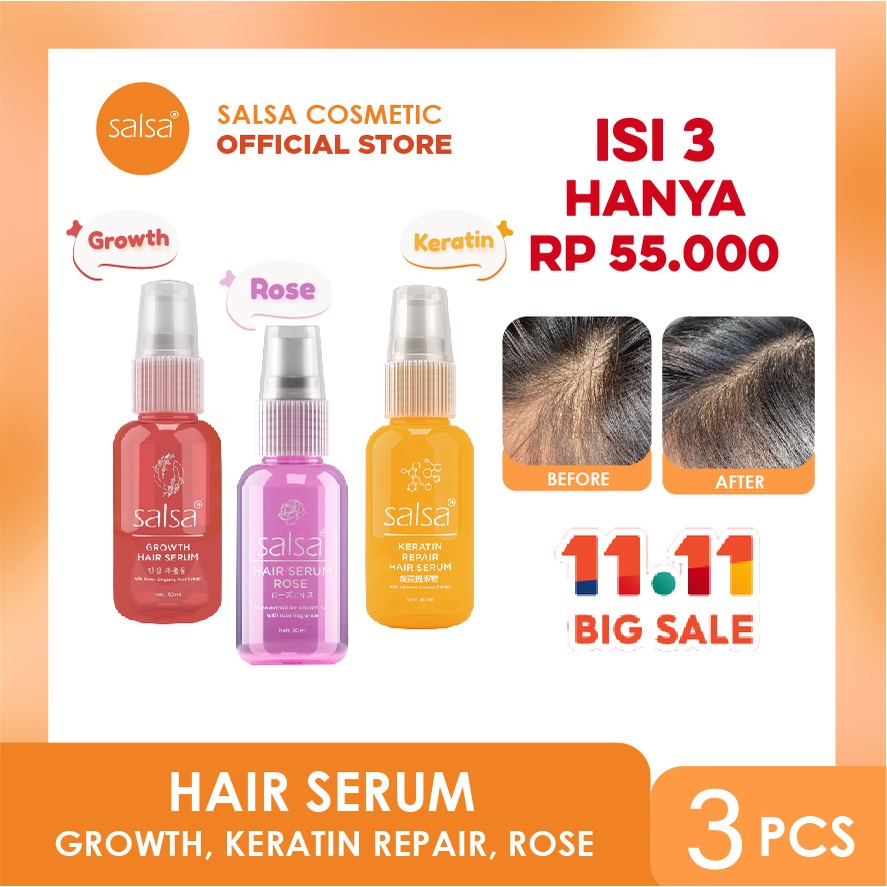 Jual SALSA HAIR SERUM - SPRAY PERAWATAN RAMBUT KERATIN GROWTH TREATMENT ...