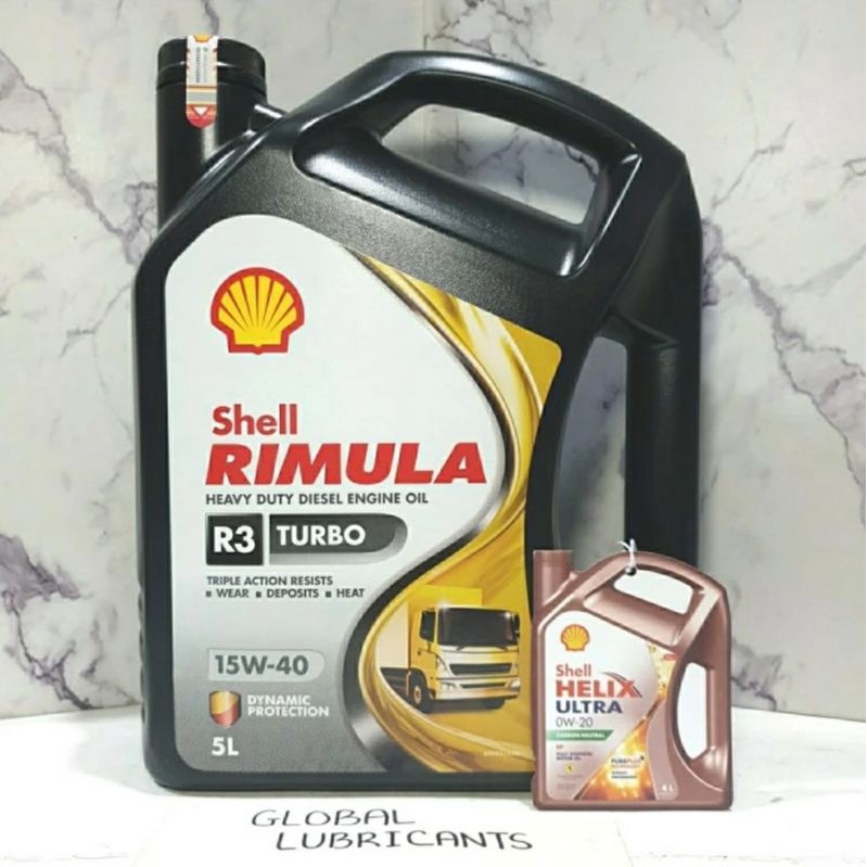 Jual Shell Rimula R3 Turbo 15W-40 5 Liter (Oli Mesin Diesel) | Shopee ...